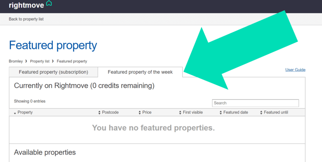 How to use Featured Property of the Week - Rightmove Hub