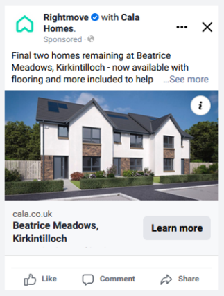 Facebook - Single Image Advert - Digital Marketing - Rightmove Hub